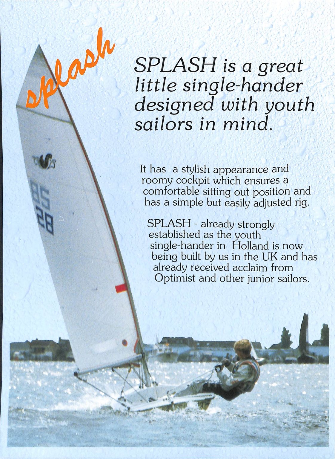 Splash racing dinghy - DigiClerk